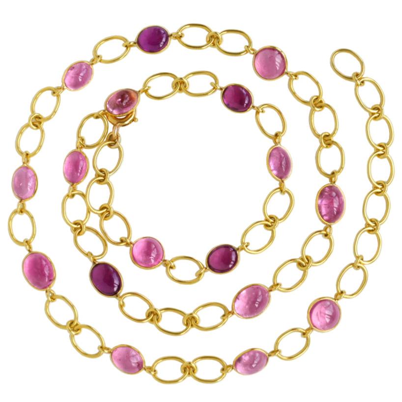 Long bubbles chain necklace – Coralie van Caloen